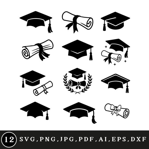 Graduation Cap Svg - Etsy