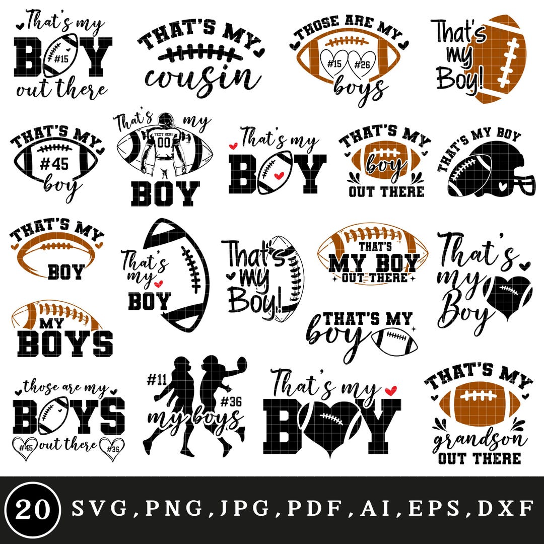 That's My Boy Football Svg, My Boy Football Shirt Svg, American ...