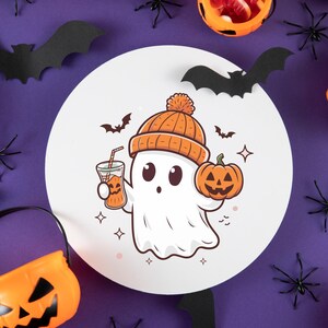 Halloween Cute Ghost Svg Png, Halloween Boujee Ghost Png, Coffee Ghost ...