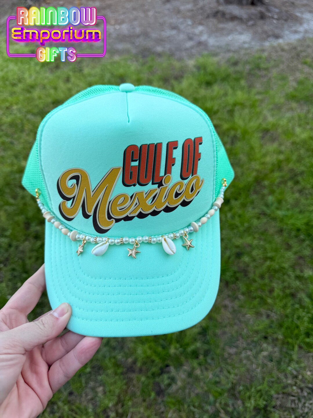 Gulf of Mexico Postcard Trucker Hat | Democrat Gifts | Anti-fascist ...