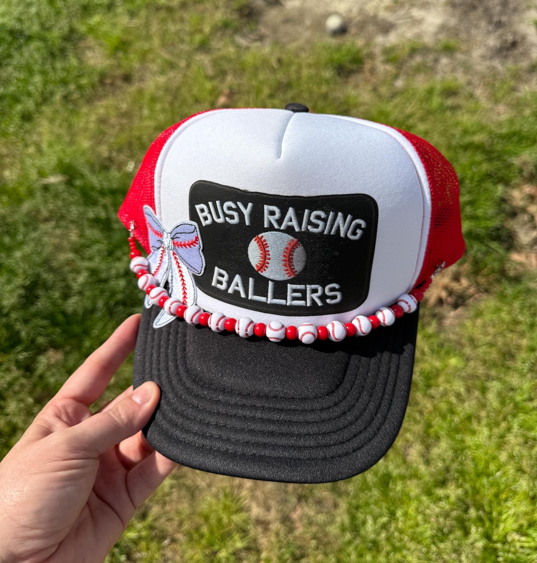 Busy Raising Ballers Trucker Hat | Gift for Baseball Moms | Foam Front ...