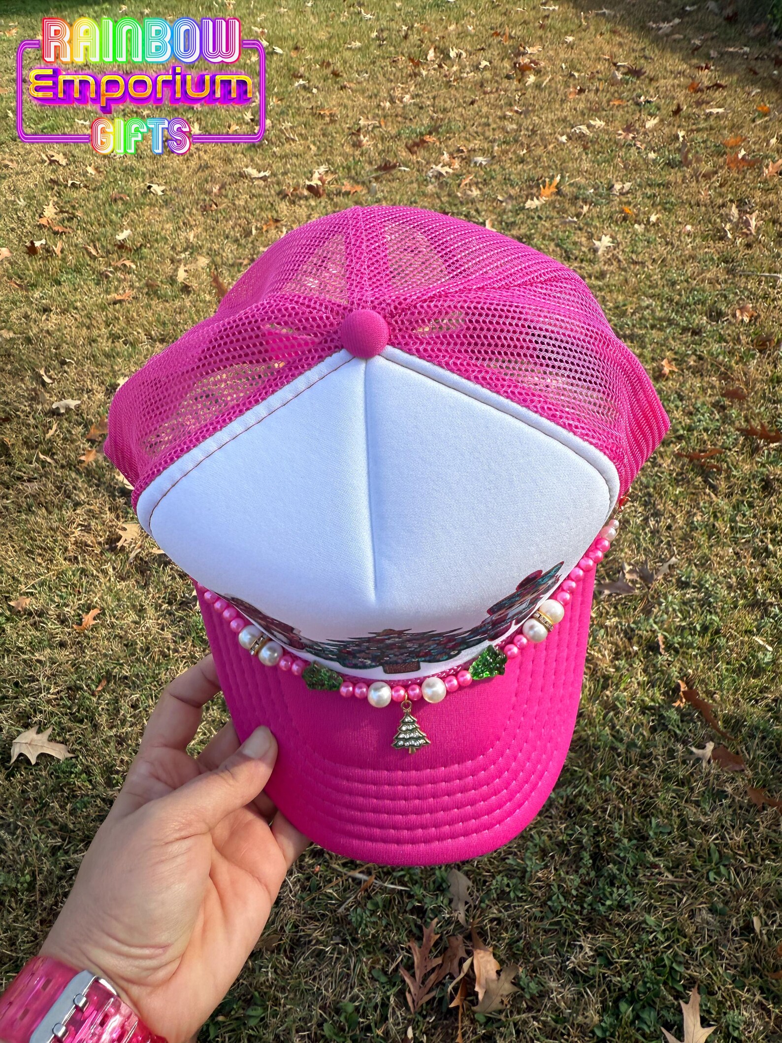 Pink Nutcracker Christmas Trucker Hat | Faux Patch Print Holiday Cap - Etsy