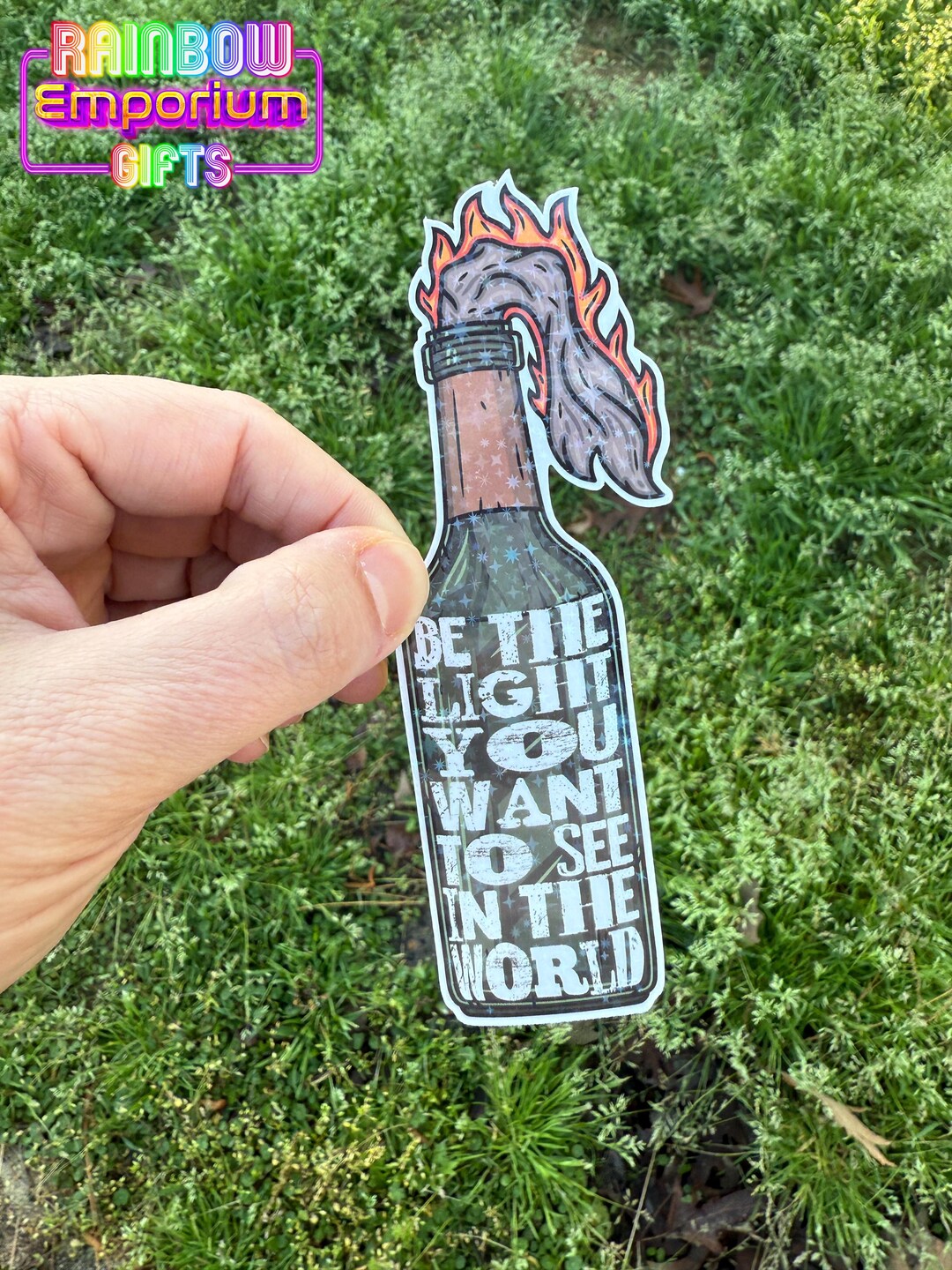 Molotov Cocktail Holographic Vinyl Sticker | Activist Quote Decal - Etsy