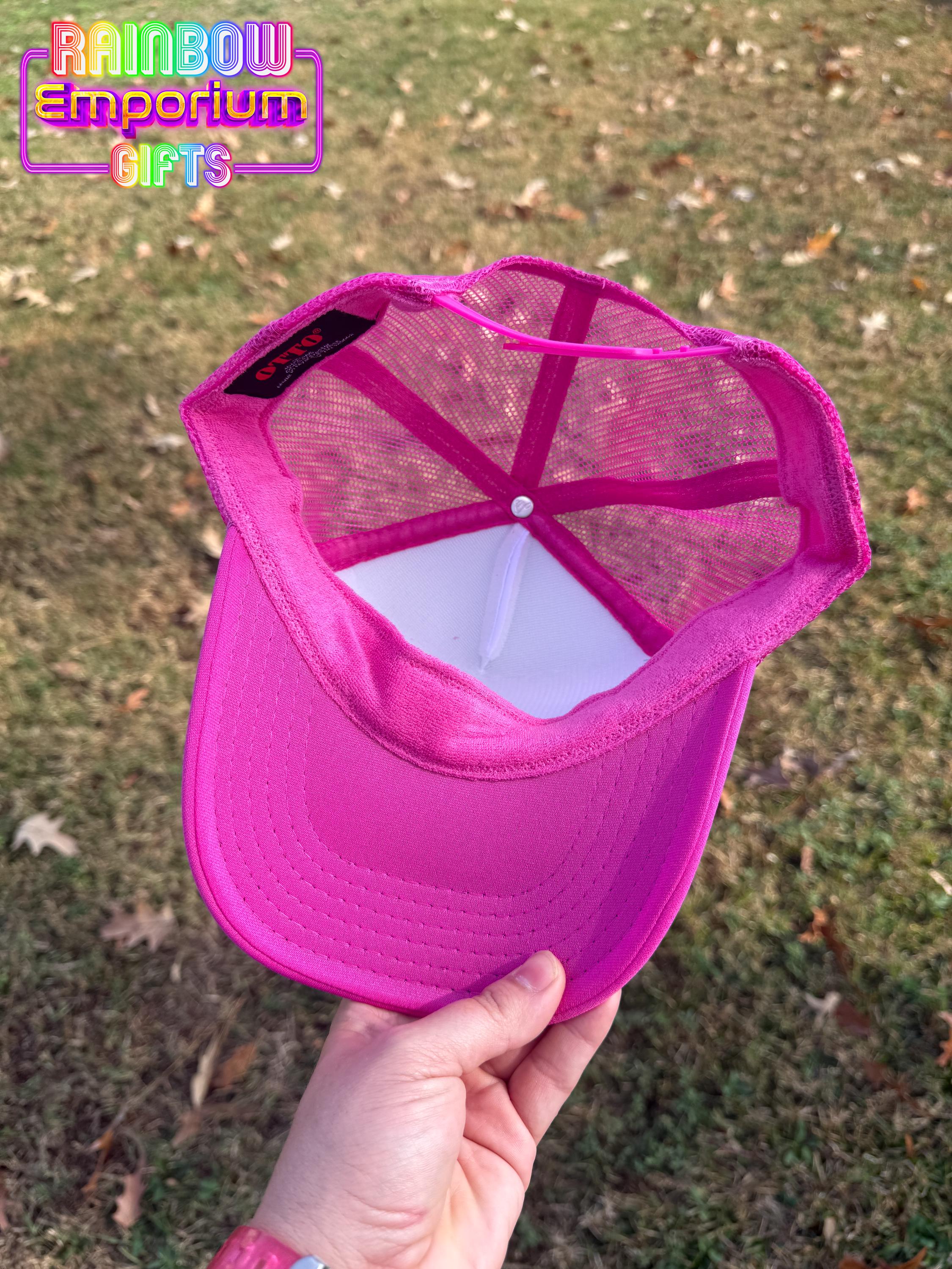 Pink Nutcracker Christmas Trucker Hat | Faux Patch Print Holiday Cap - Etsy