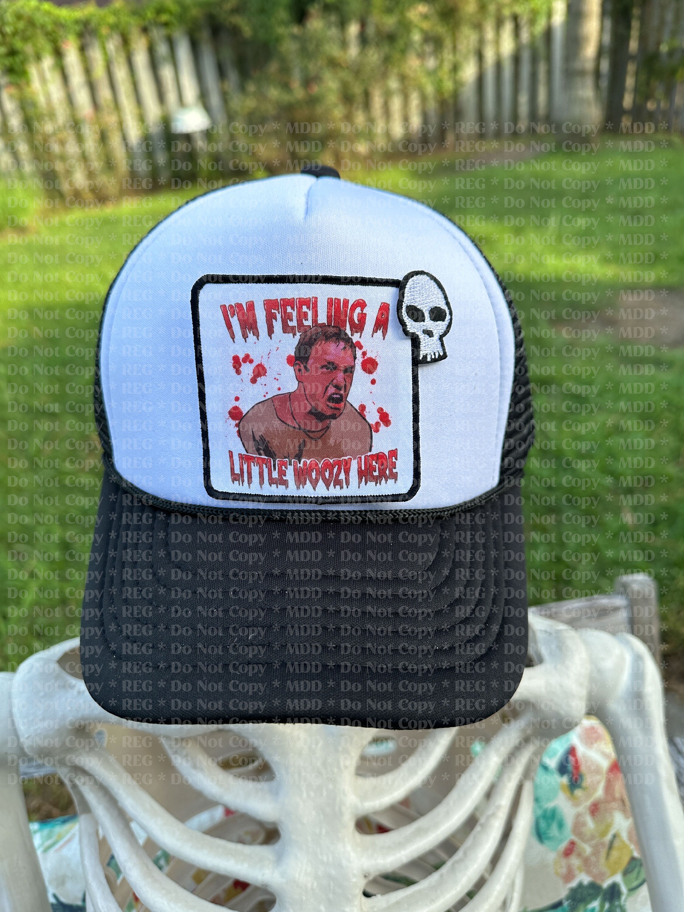 I'm Feeling a Little Woozy Here! | Halloween Screams Spooky Trucker Hat ...