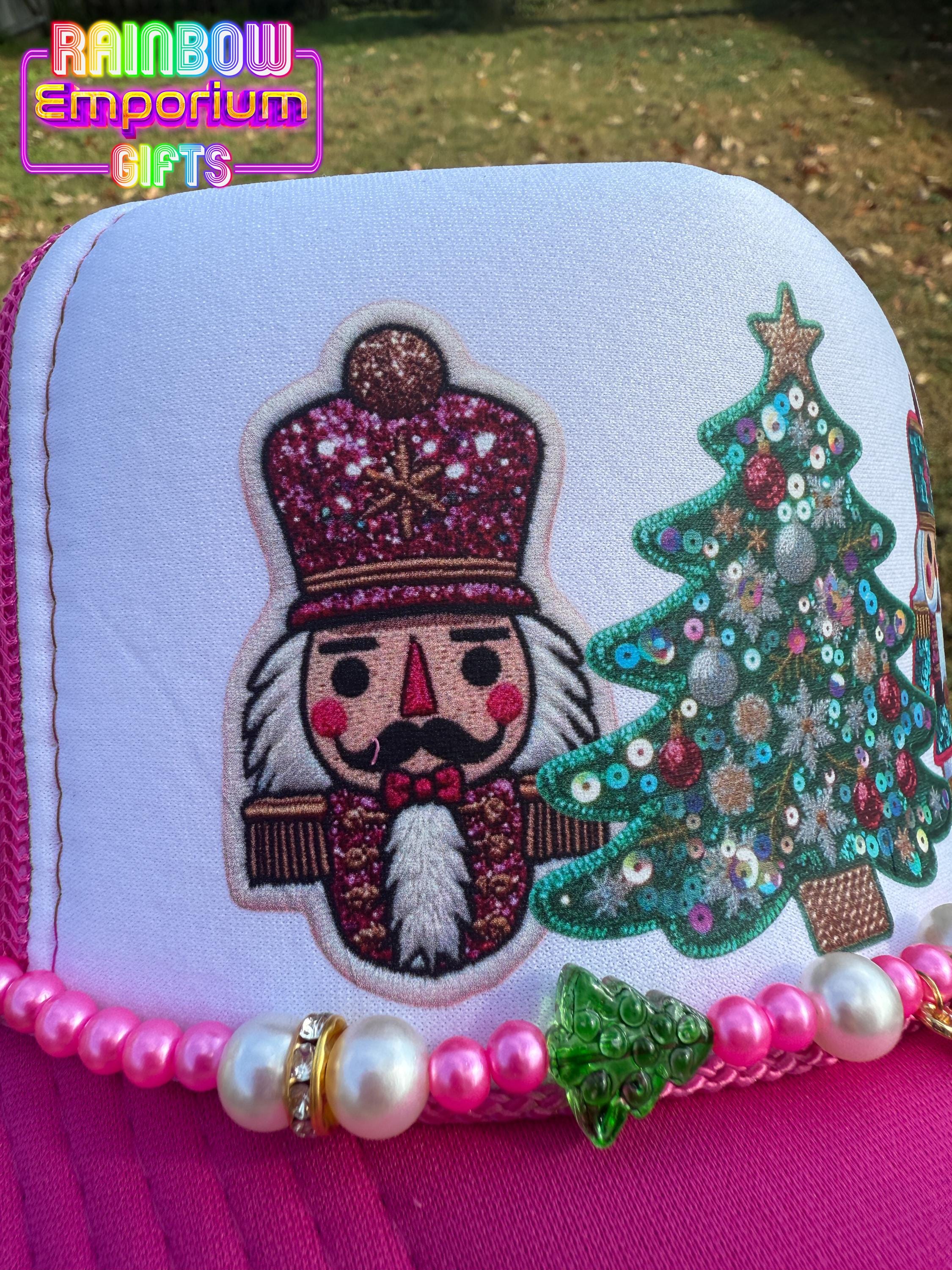 Pink Nutcracker Christmas Trucker Hat | Faux Patch Print Holiday Cap - Etsy