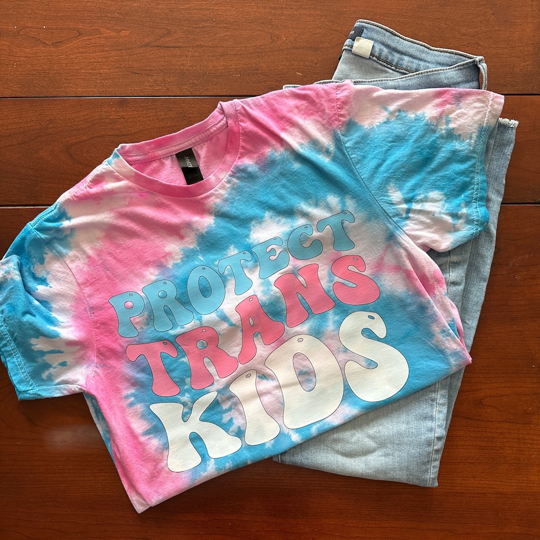 Protect Trans Kids Tie Dye T-shirt | Trans Rights Are Human Rights! - Etsy