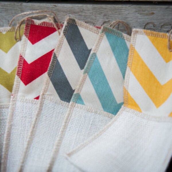Chevron Print Burlap - Etsy