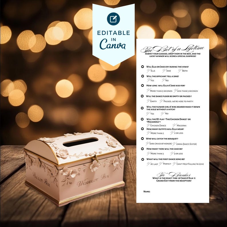 Wedding Game – Bets of a Lifetime, Interactive Reception (digital ...