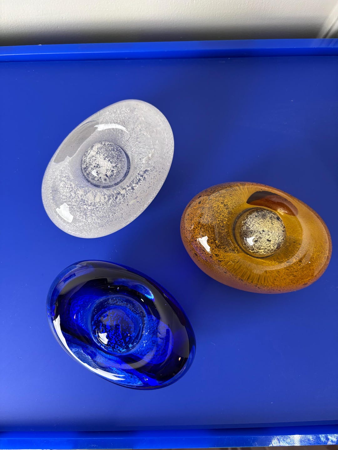 Handmade Glass Candy Ingot Sculpture, Glass Desk Ornament, Festival ...