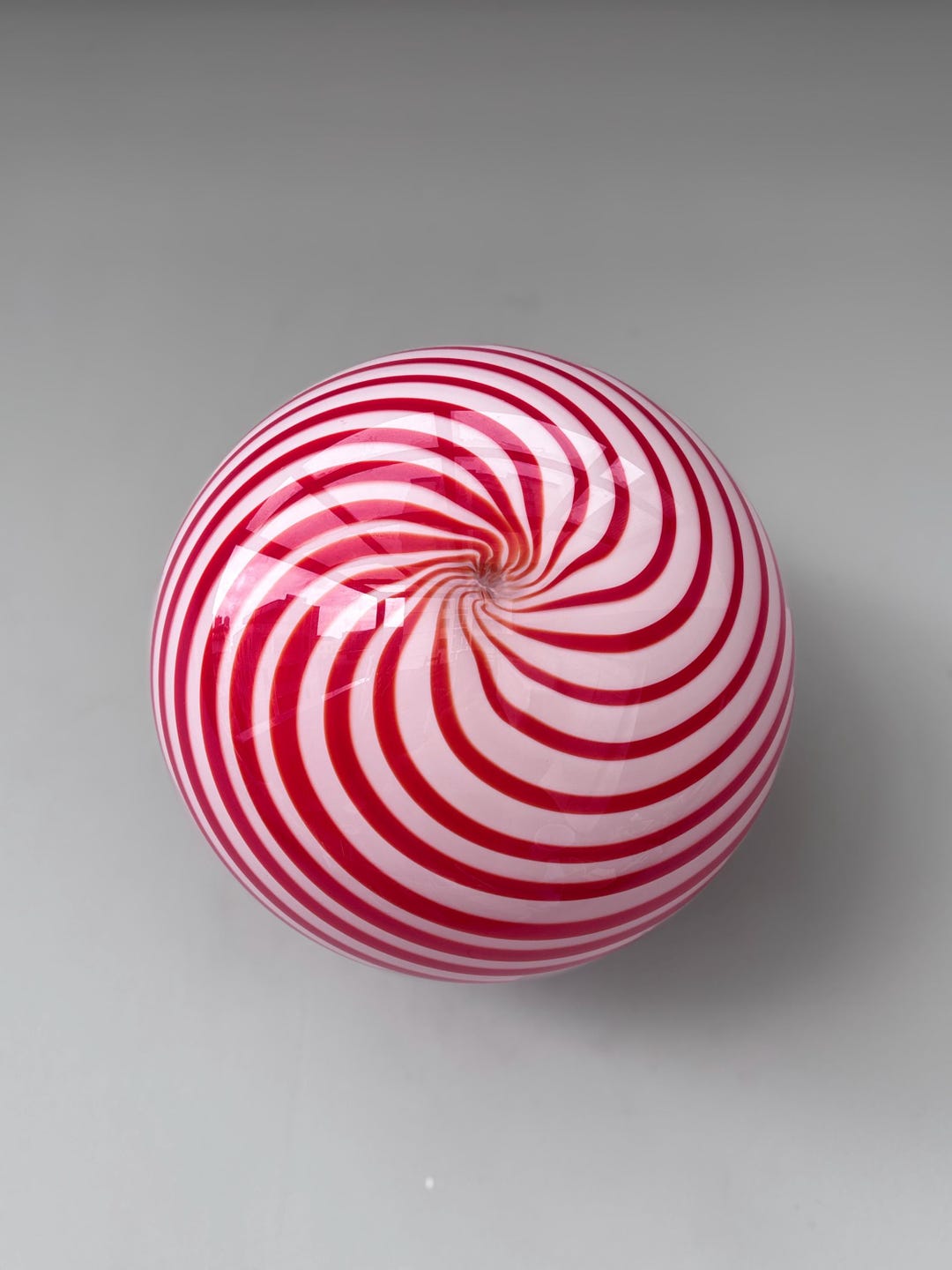 Hand Blown Red Swirls Glass Wall Sconce: Spiral Candy Artisan Light - Etsy