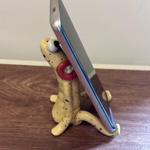 Handcrafted Ceramic Little Ugly Phone Stand | Cute Porcelain Desk ...
