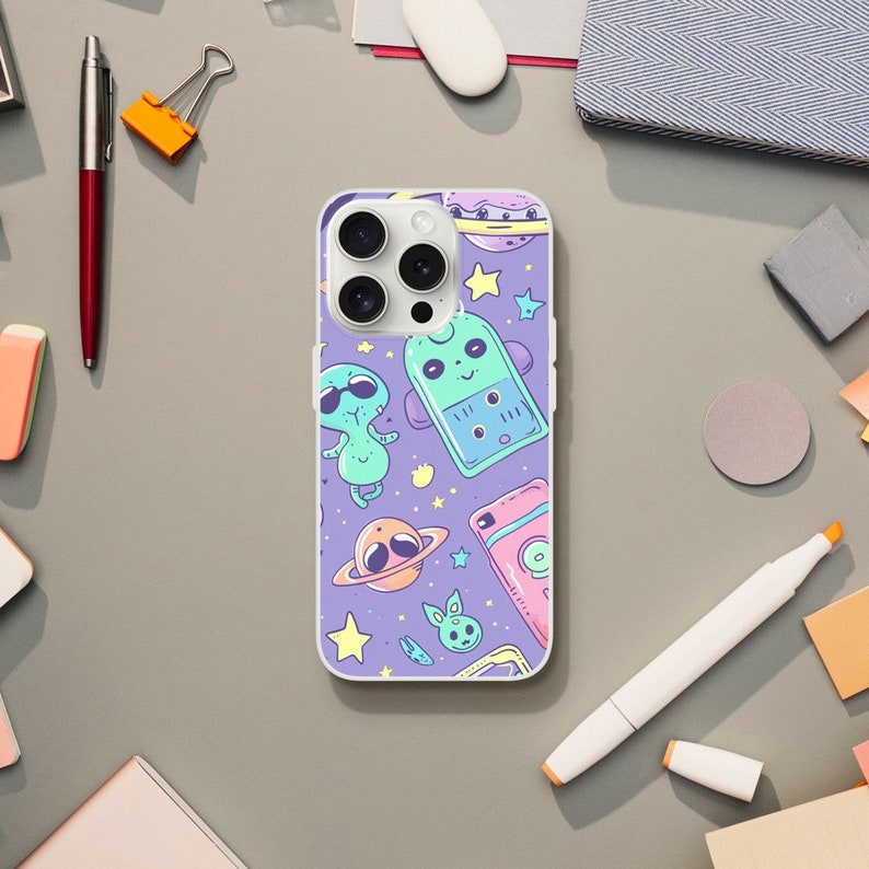 3D PRINTED, Cute Alien Electronics Phone Case, Star Space for iPhone 7 ...