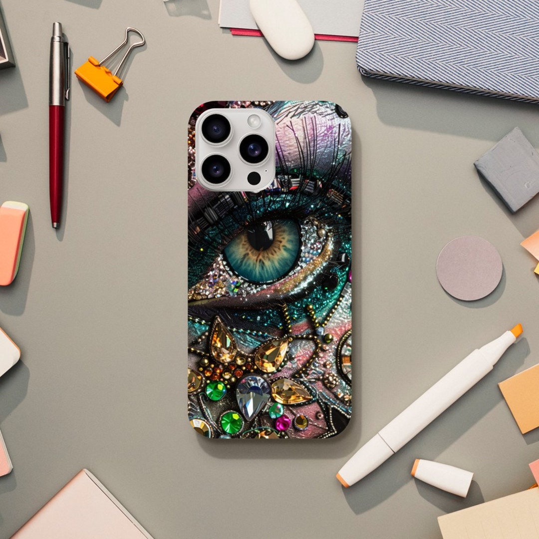 3D PRINTED, Bejeweled Phone Case, Embellished Phone Case, Girly Case ...