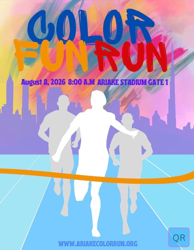 Color Fun Run Poster/flyer Template - Etsy