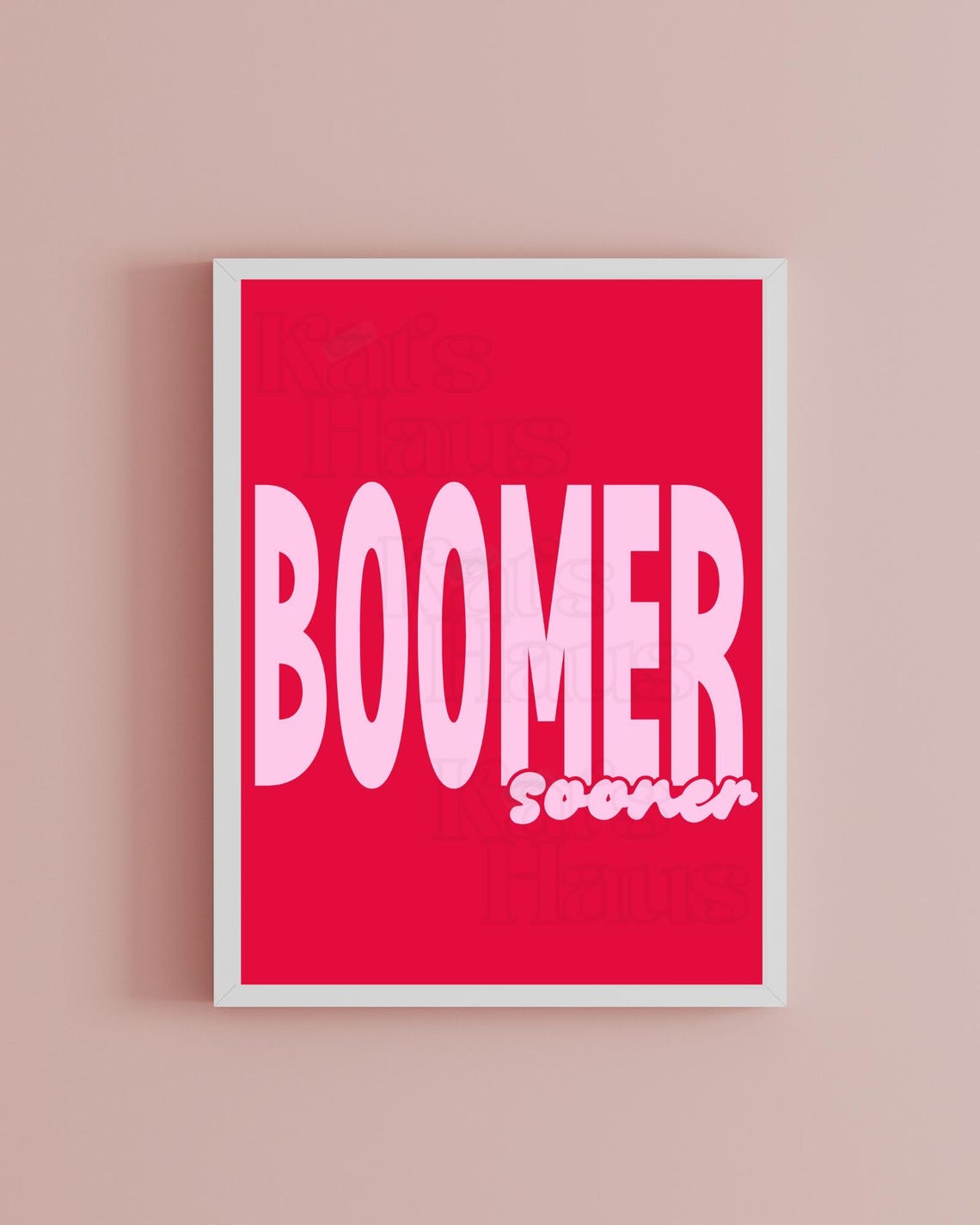BOOMER Sooner - OU Print - Etsy