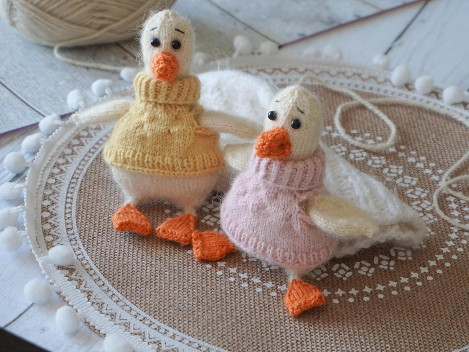 Goose Knitting Pattern Knitted Toy Pattern Knitted Animal Pattern Tiny ...