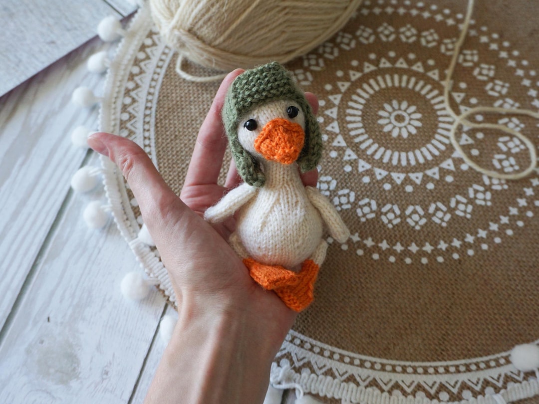 Goose Digital Knitting Pattern Tiny Goose Pattern Kids Toy Knitting ...