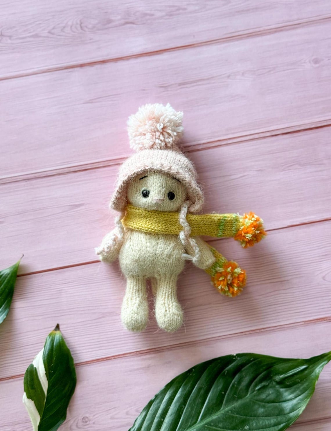 Kitten PDF Knitting Pattern, Mini Cat Knitting Pattern, Kitten in Hat ...