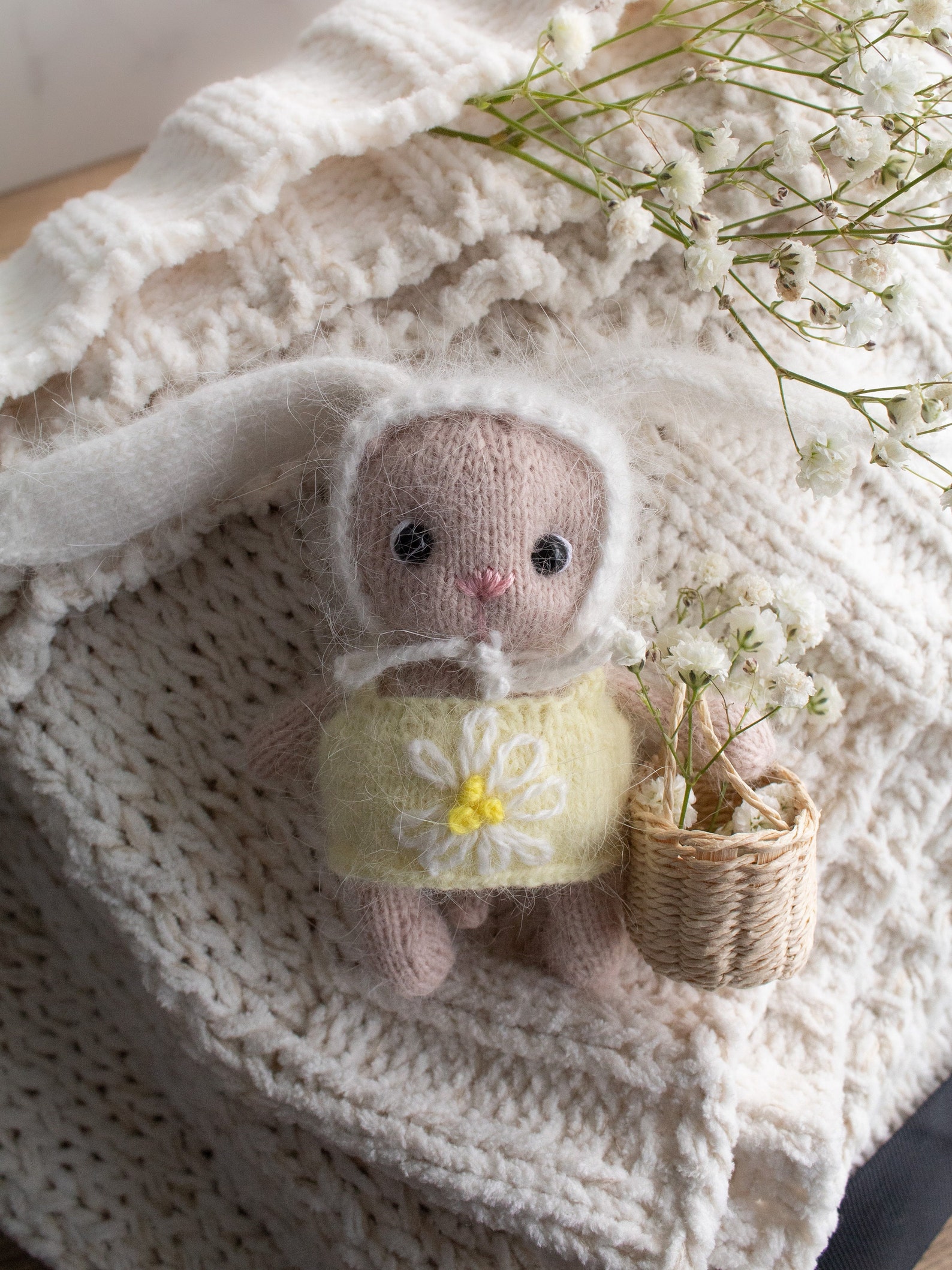 Kitten PDF Knitting Pattern, Mini Cat Knitting Pattern, Kitten in Dress ...