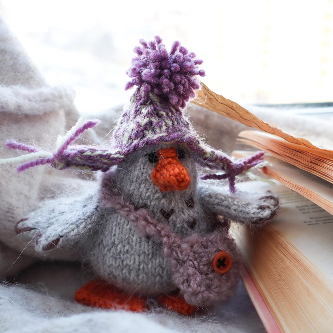 Little Bird Knitting Pattern Pigeon Dove DIY Gift for Kids Songbird ...