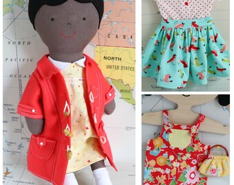 Cloth doll rag doll boy pdf pattern with detailed instructions | Etsy