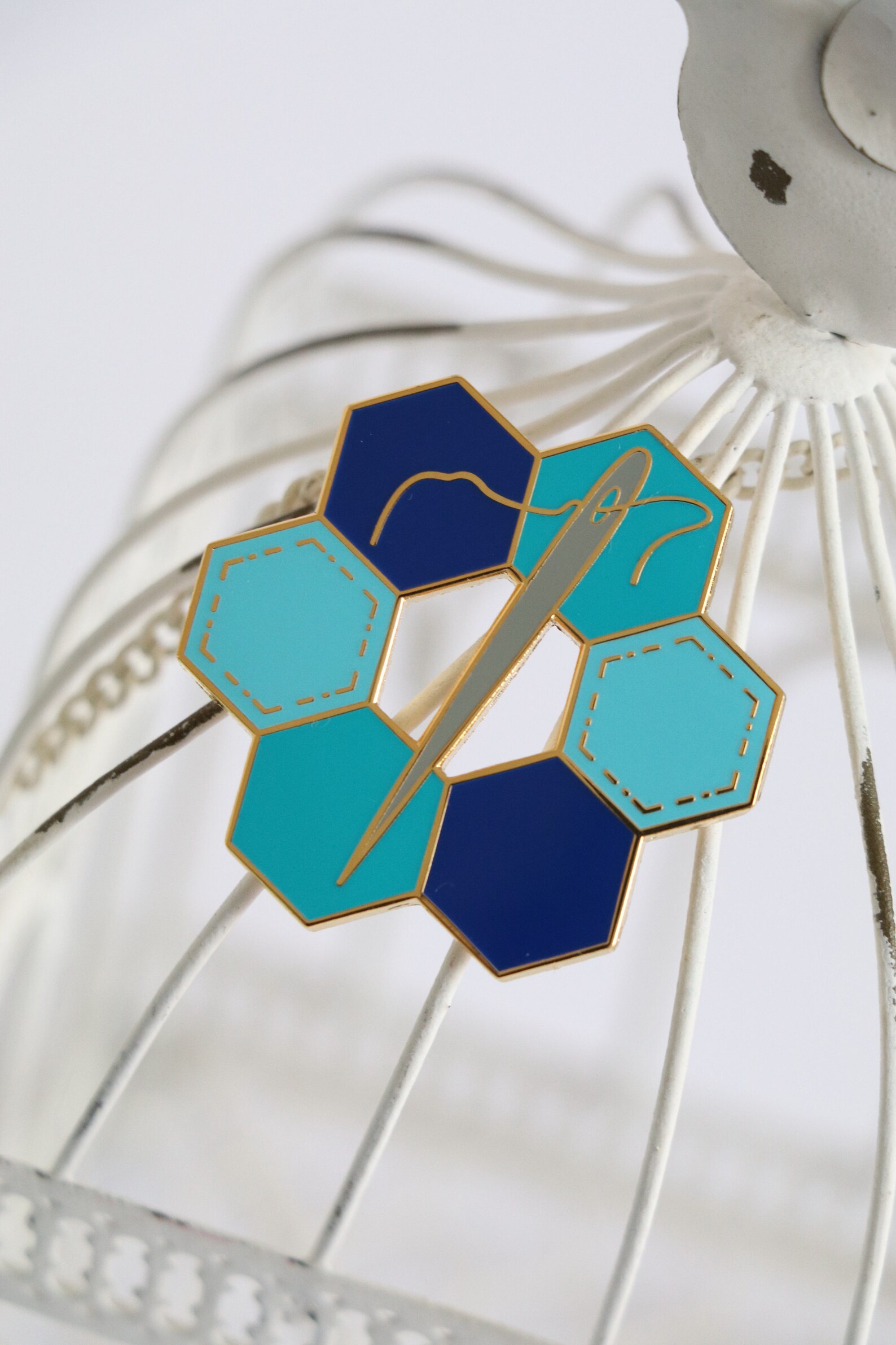 Hexie Enamel Pin Crafty Enamel Pin Hard Enamel Pin Enamel Pin | Etsy