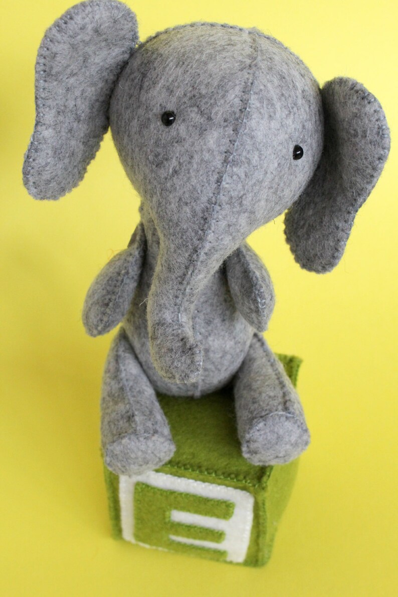 Elephant PDF Pattern Elephant Sewing PDF Softie Pdf Pattern | Etsy ...