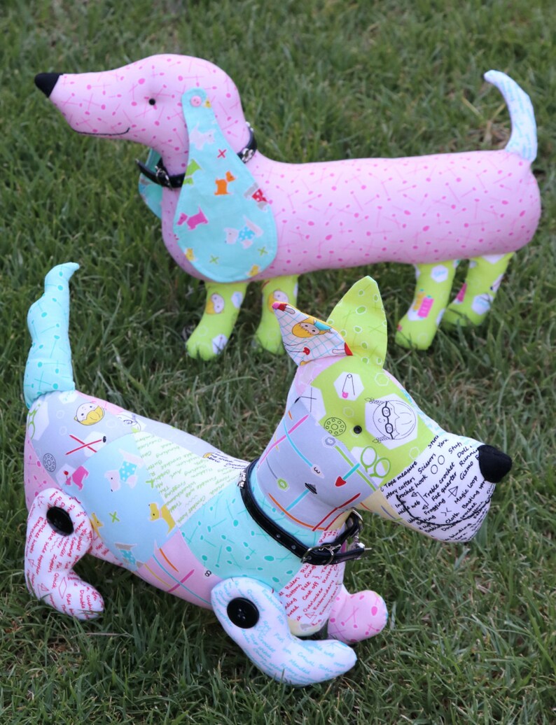 Sewing Patternsausage Dog Pattern Plush Dog Toy Sewing - Etsy