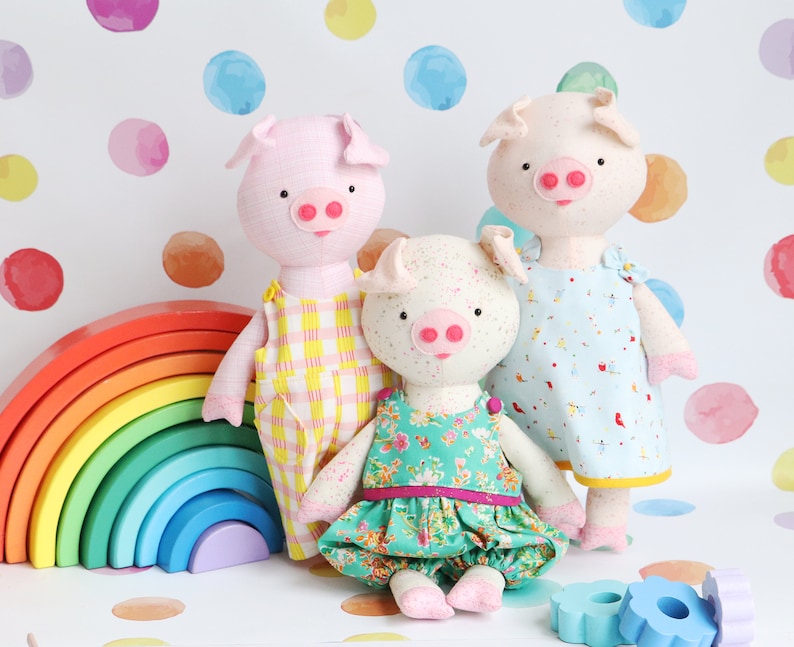 Pig Doll Sewing Pattern: Clothes for Stuffed Animal (PDF Pattern) - Etsy