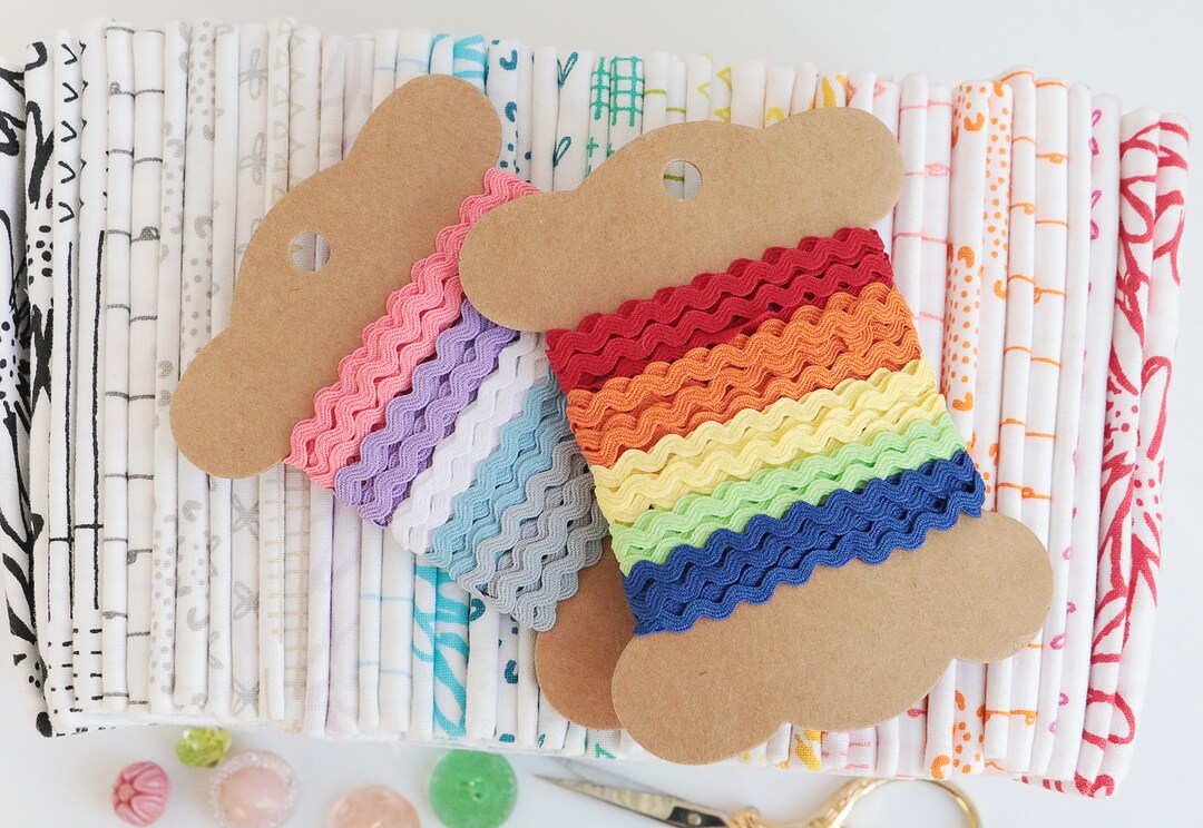 5 Metres Mixed Ricrac , Mini Ric Rac Trim, Cotton Ric Rac, Rick Rack ...