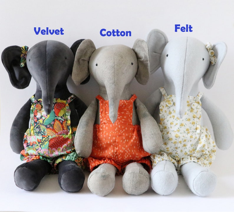 Elephant Sewing Pattern Elephant Pattern Instant Download - Etsy
