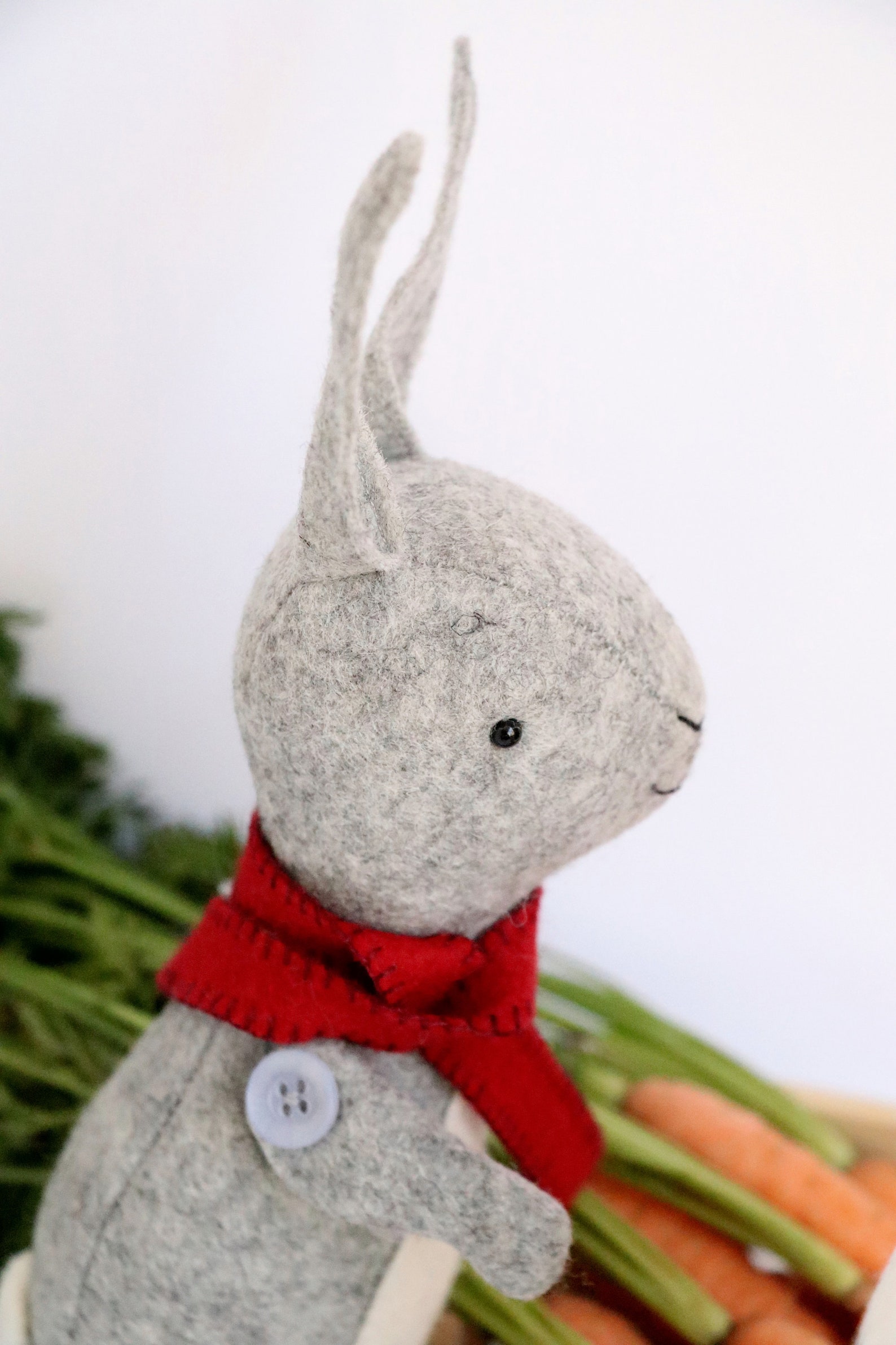 Rabbit Pattern Felt Bunny Sewing Patterns Stuffed Toy - Etsy
