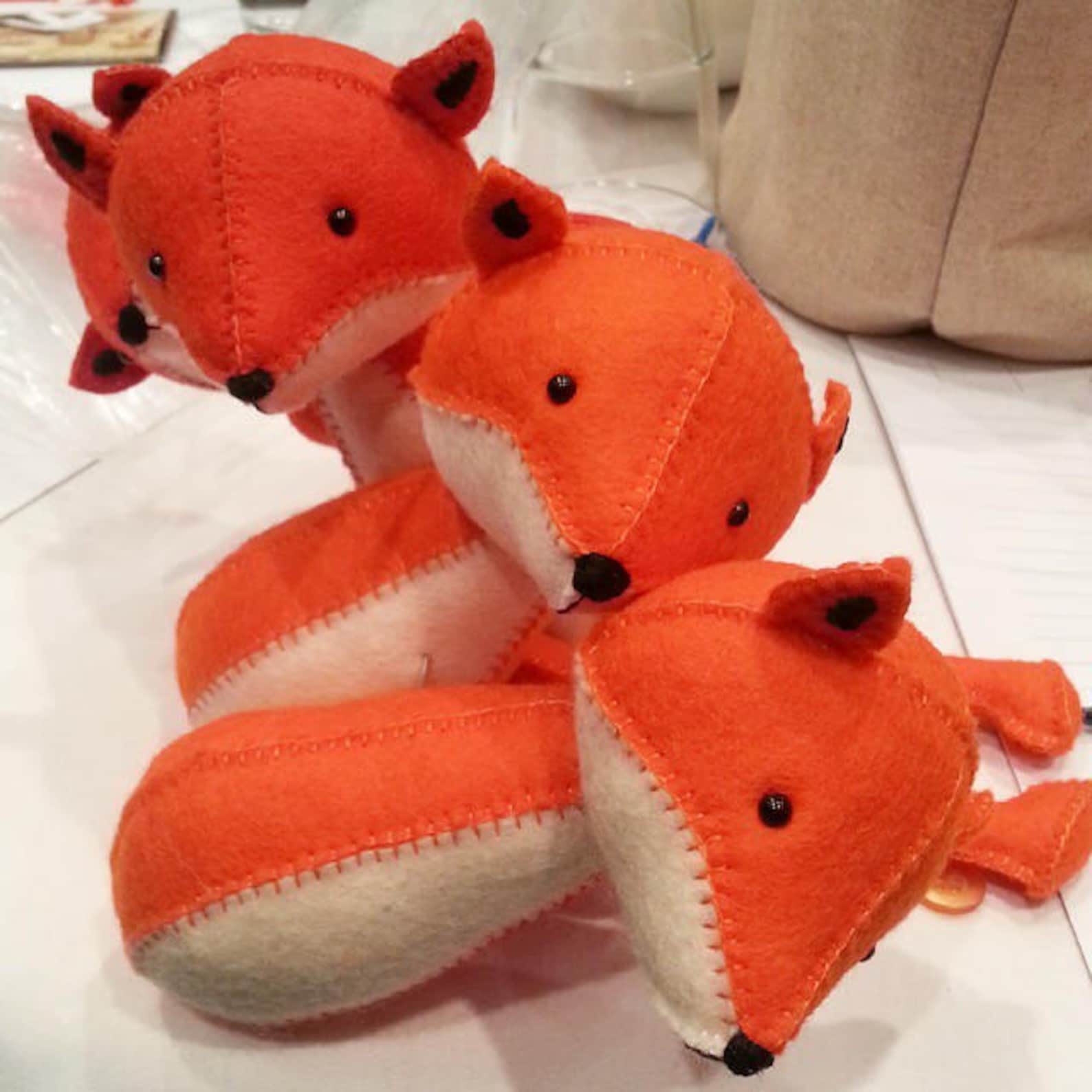 Fox sewing pattern fox pattern fox PDF pattern felt fox | Etsy