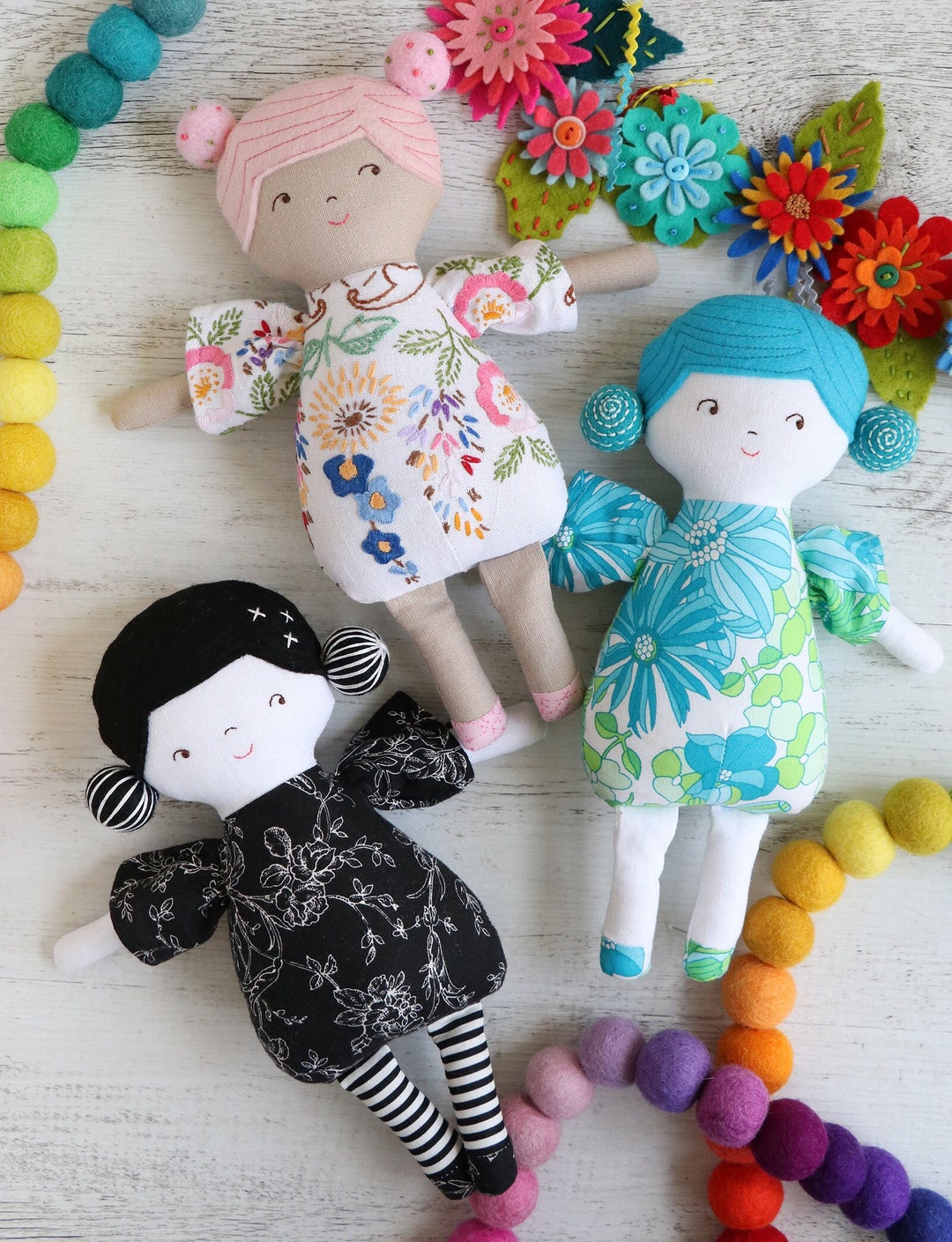 Little Dot, Rag Doll PDF Pattern, Soft Doll Pattern,rag Doll Pattern ...