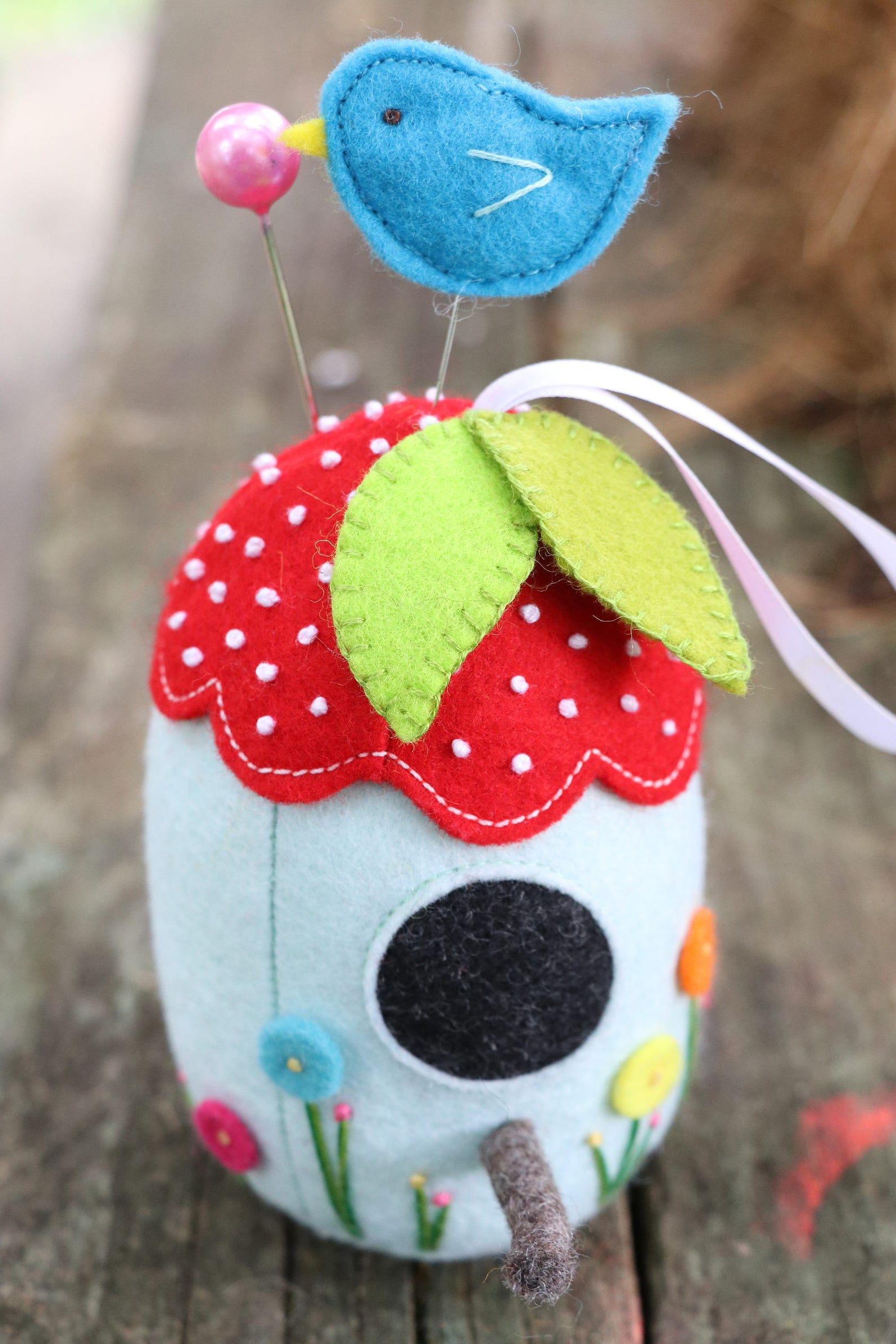 Bird House : Pin Cushion PDF House Sewing Pdf Pincushion - Etsy