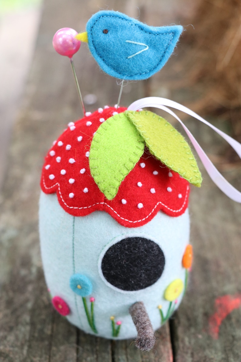 Bird House : Pin Cushion PDF House Sewing Pdf Pincushion - Etsy Australia