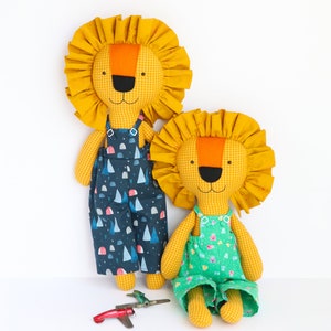 Lion Sewing Pattern, Plush Pattern, Digital Download, Stuffed Lion ...