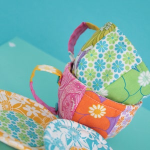 Tea Set Sewing Pattern, Tea Set Pattern, Tea Set PDF, Fabric Teapot ...