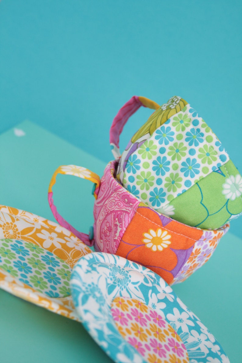 Tea Set Sewing Pattern Tea Set Pattern Tea Set PDF Fabric | Etsy UK