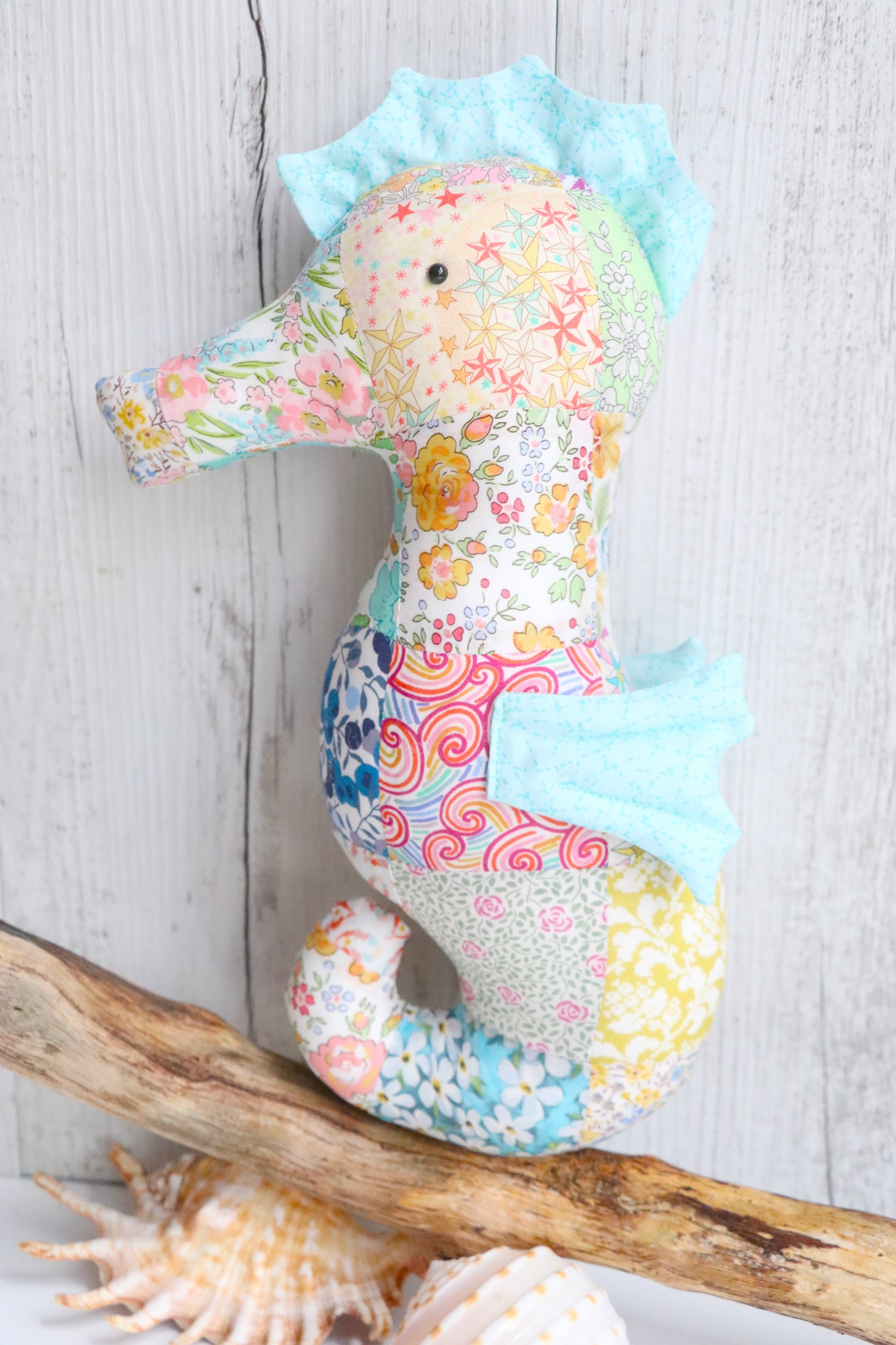 Salty : Seahorse, Stuffed Animal, Seahorse Pattern, Seaside Decor ...