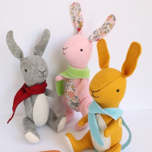Baby Bunny Plush Sewing Pattern Toy Cloth Bunny Rabbit Pdf - Etsy