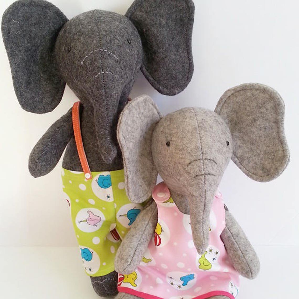 Elephant PDF pattern elephant sewing PDF softie pdf pattern | Etsy