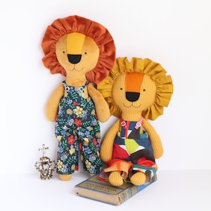 Lion Sewing Pattern, Plush Pattern, Digital Download, Stuffed Lion ...