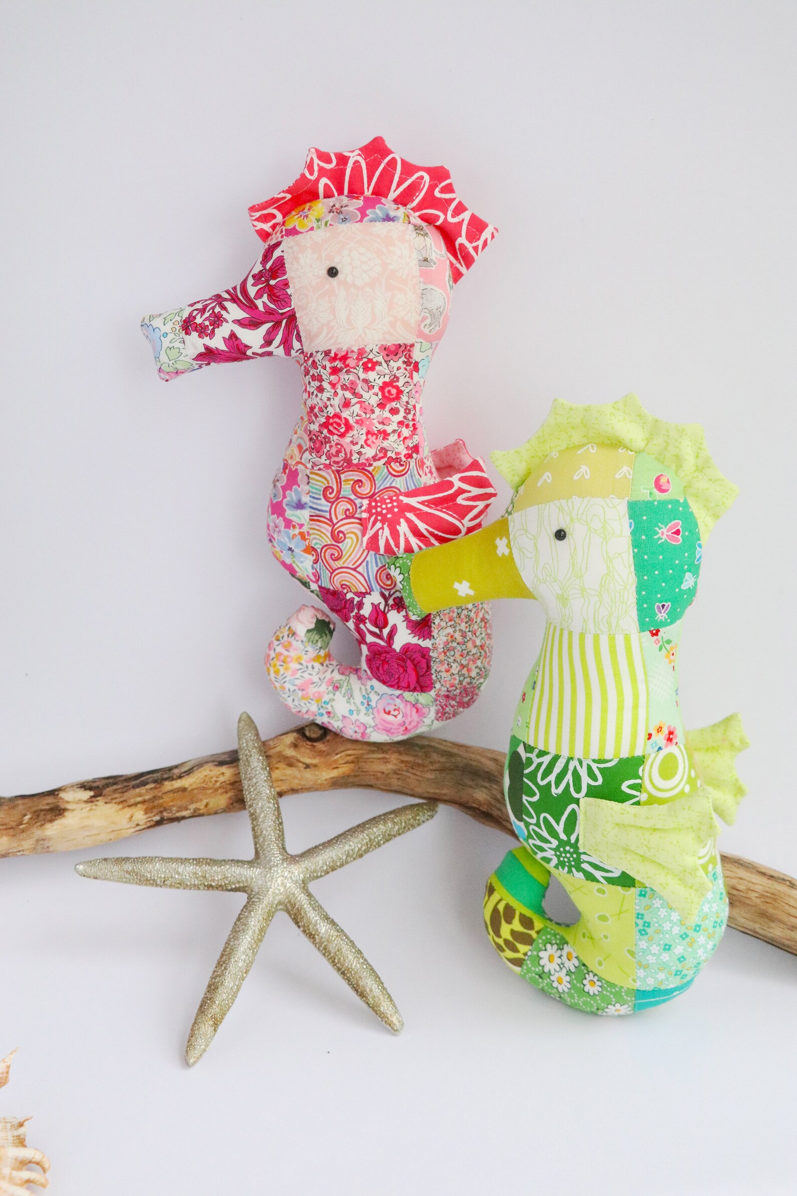 Salty : Seahorse, Stuffed Animal, Seahorse Pattern, Seaside Decor ...
