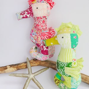 Salty : Seahorse, Stuffed Animal, Seahorse Pattern, Seaside Decor ...