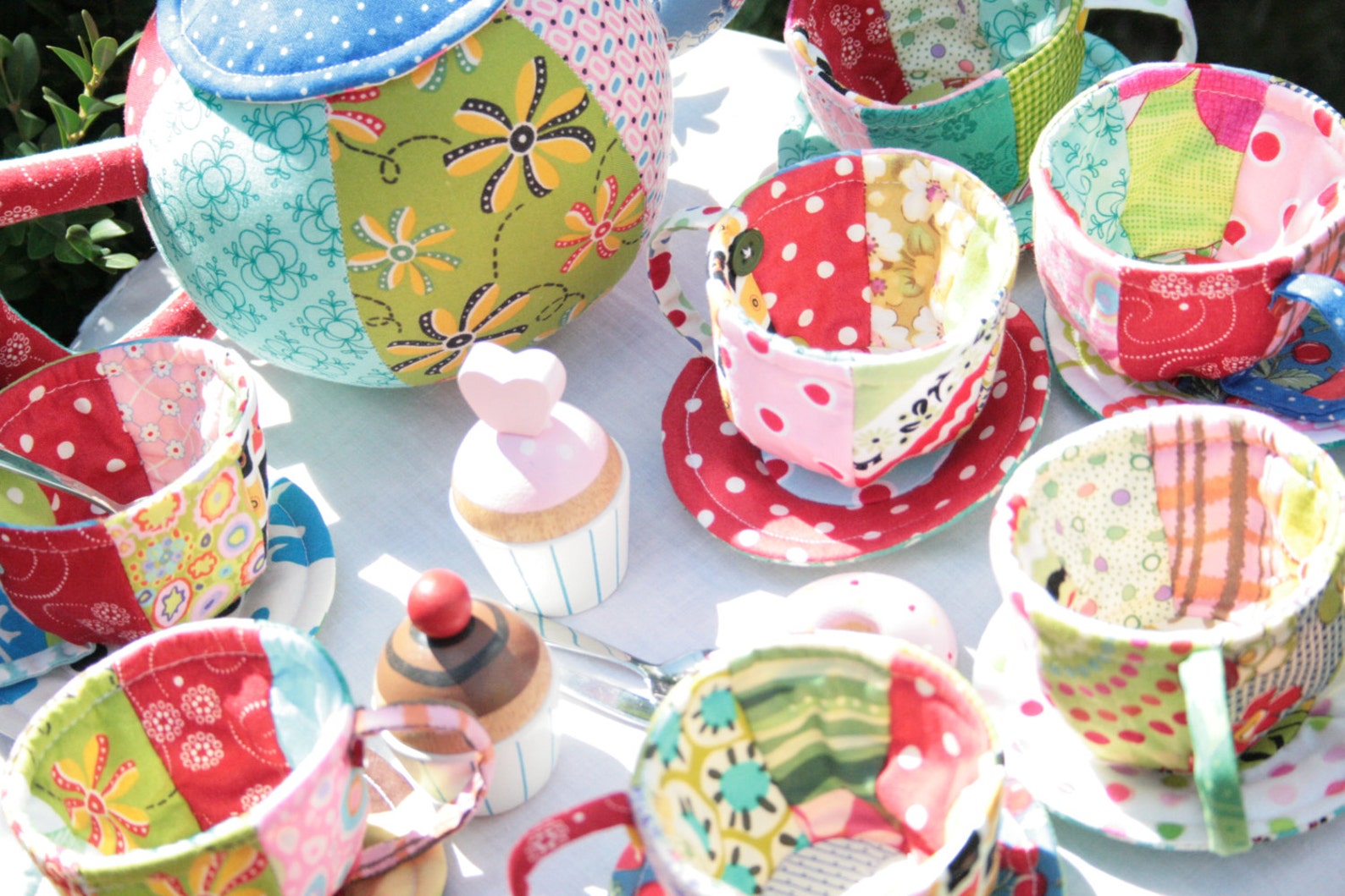 Tea Set Sewing Pattern Tea Set Pattern Tea Set PDF Fabric - Etsy UK