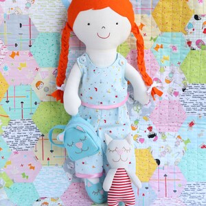 Addie Doll, Rag Doll Pattern, Rag Doll PDF, Doll Patterns, Rag Doll ...
