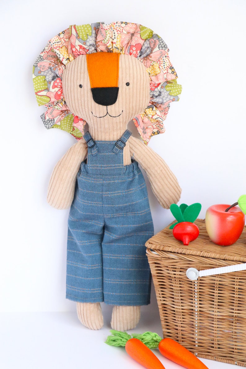 Lion Sewing Pattern Plush Pattern Digital Download Stuffed - Etsy