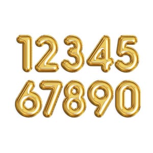 Gold Foil Balloon Alphabet Clipart Uppercase Lowercase 3D PNG Letters W ...